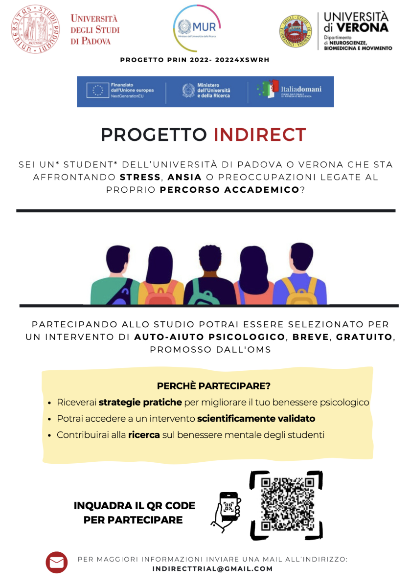 INDIRECT Randomized trial | DIPARTIMENTO DI PSICOLOGIA GENERALE ...